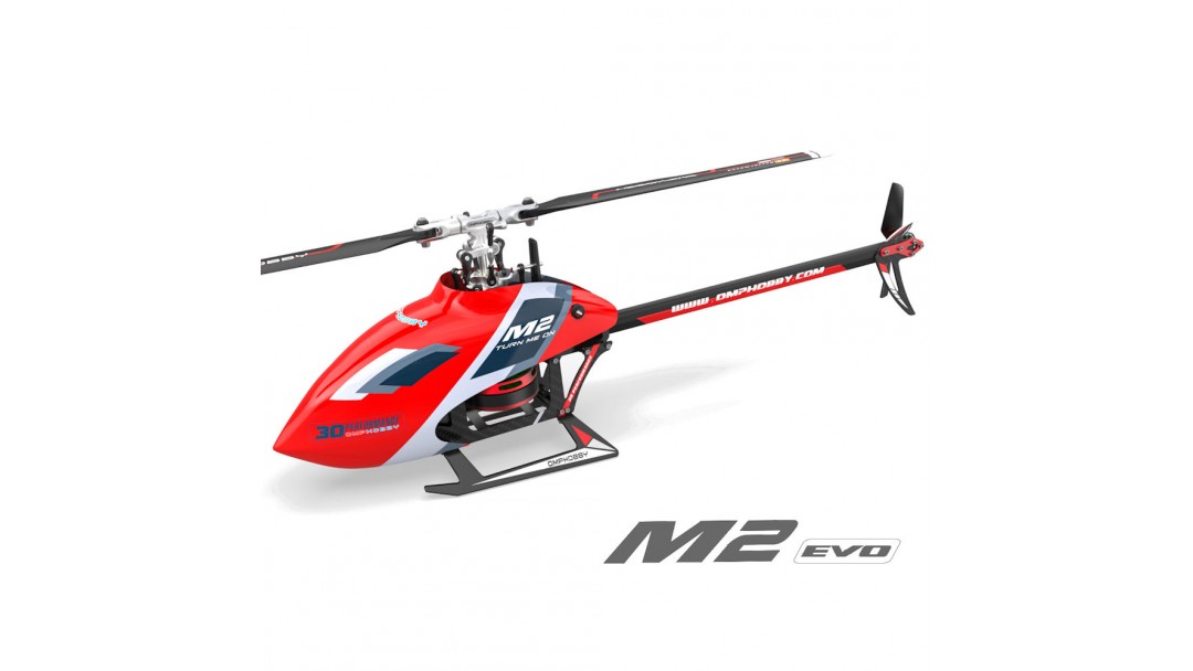 OMP Hobby M2 EVO RTF RC Helicopter Glamor Red OMP-M2-EVO-RTF-R
