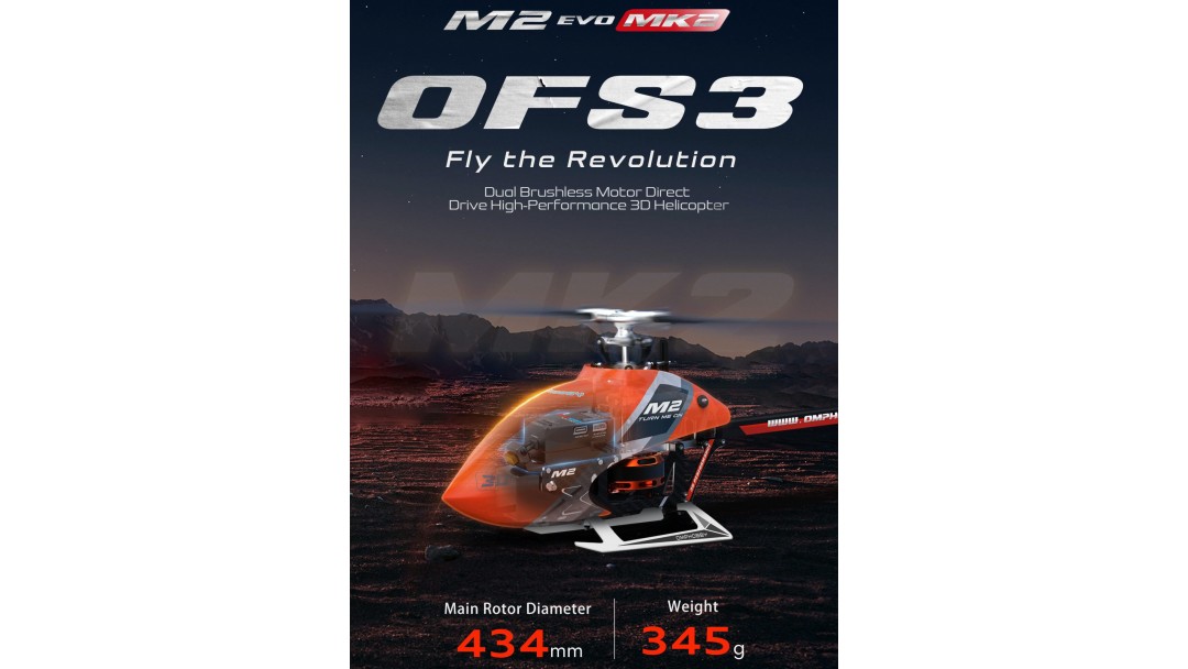 OMP Hobby M2 EVO MK2 RC Helicopter Glamor Red M2-MK2-BNF-RShop ALIGN ...